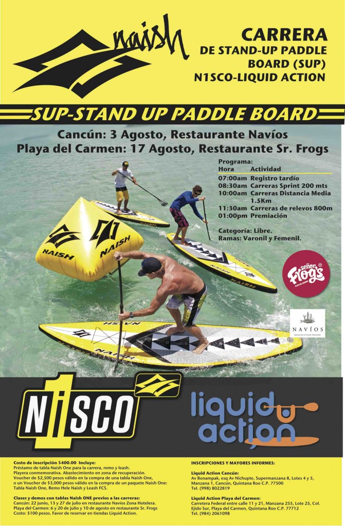 Carrera Sup-stand Up Paddle Board @ Playa del Carmen - Viva Playa